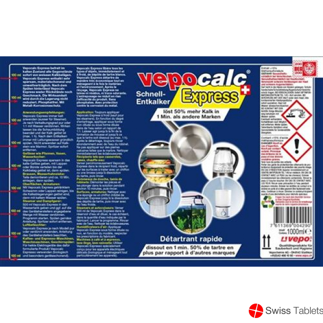 Buy online Vepocalc Express Universal Entkalker 10L at SWISS TABLETS
