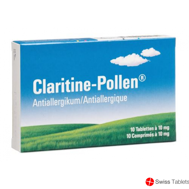 Buy online Claritine Pollen 10mg 10 Tabletten at SWISS TABLETS