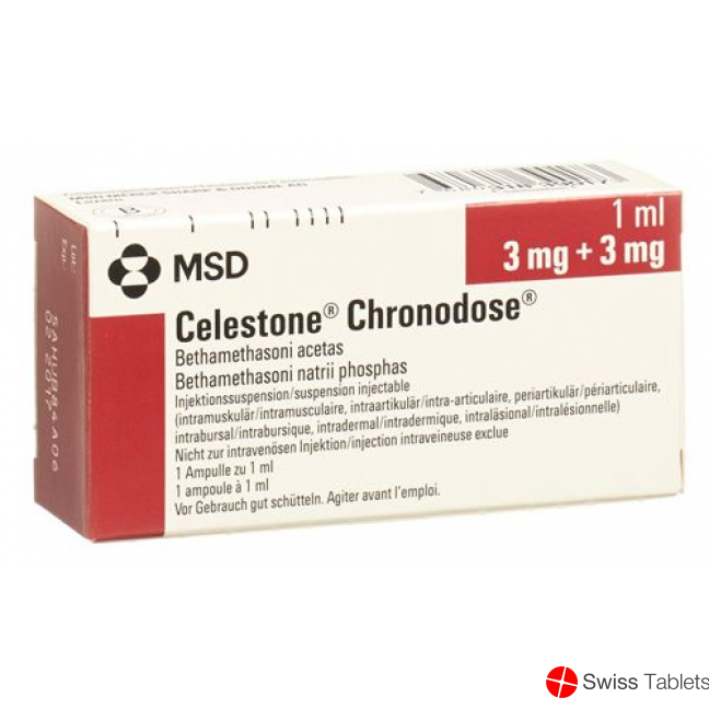 Buy online Celestone Chronodose Injektionslösung 25 Ampullen 1ml at SWISS TABLETS