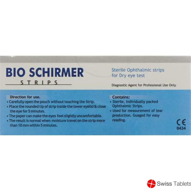 Schirmer Strips Sterile Ophtalmic Strips 300 Stk