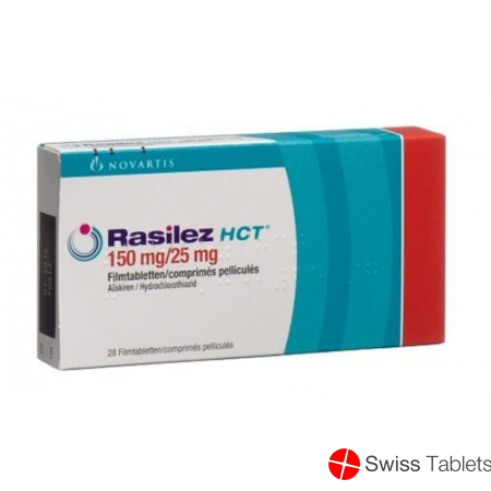 Buy online Rasilez HCT Filmtabletten 150/25mg 98 Stück at SWISS TABLETS