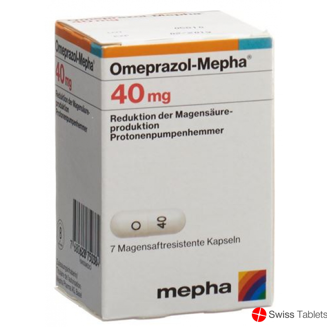 Omeprazol-Mepha Kaps 40 mg Fl 14 Stk