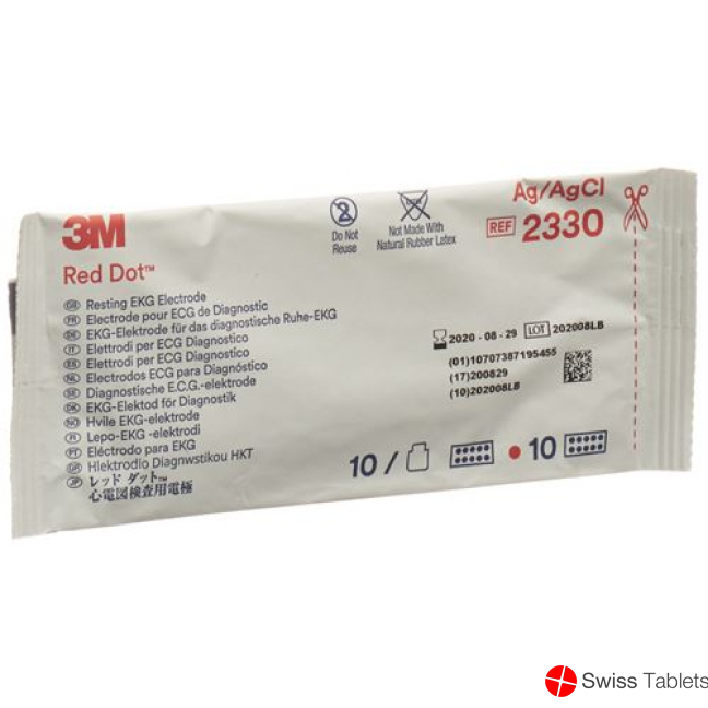 3M Red Dot Ruhe EKG Elektroden 10 x 100 Stk