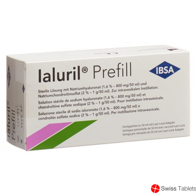 Ialuril Prefill mit Luer-Lock-Adapter Fertspr 50 ml