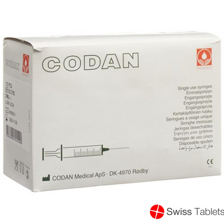 Buy online Codan Einmalspritze 3ml Luer Lock 100 Stück at SWISS TABLETS