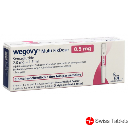 Wegovy Multi FixDose injection solution 0.5 mg pre-filled pen