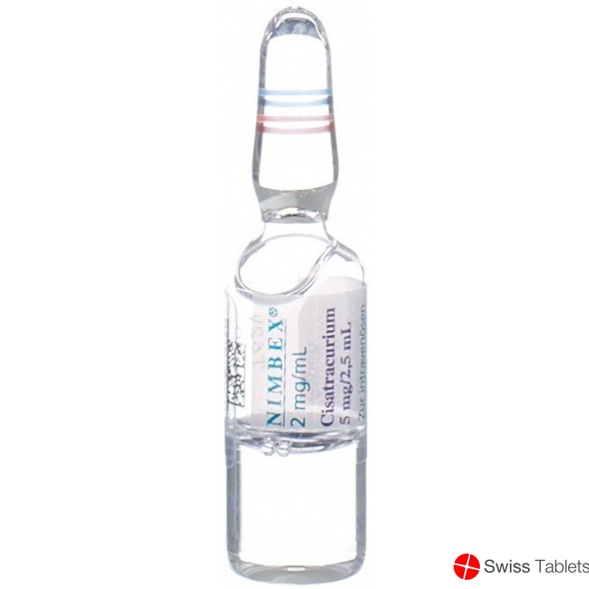 Buy online Nimbex Injektionslösung 5mg/2.5ml 5 Ampullen 2.5ml at SWISS TABLETS