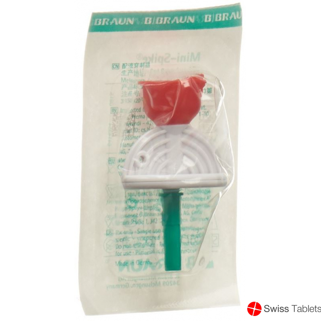 Chemo Mini Spike Pl withdrawal cannula chemotherapy at SWISS TABLETS