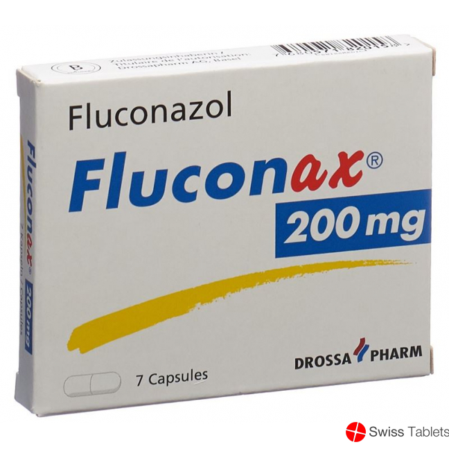 Buy online Fluconax Kapseln 200mg 7 Stück at SWISS TABLETS