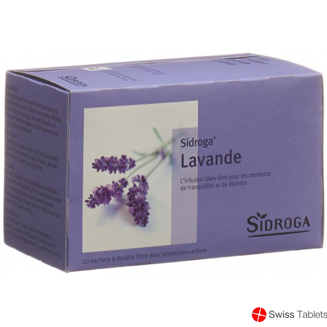 Buy online Sidroga Lavender tea bag 20 pieces at SWISS TABLETS