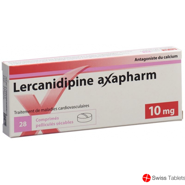 Buy online Lercanidipin Axapharm Filmtabletten 10mg 28 Stück at SWISS ...