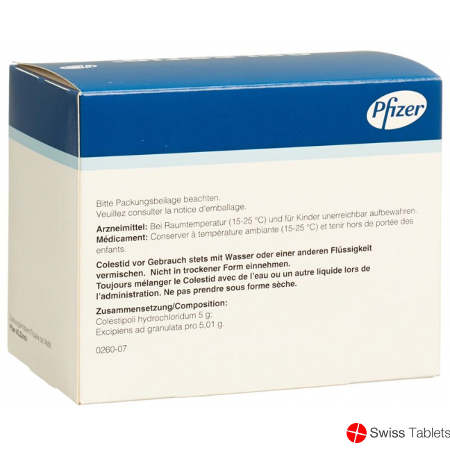 Buy online Colestid Granulat 50 Beutel 5g at SWISS TABLETS