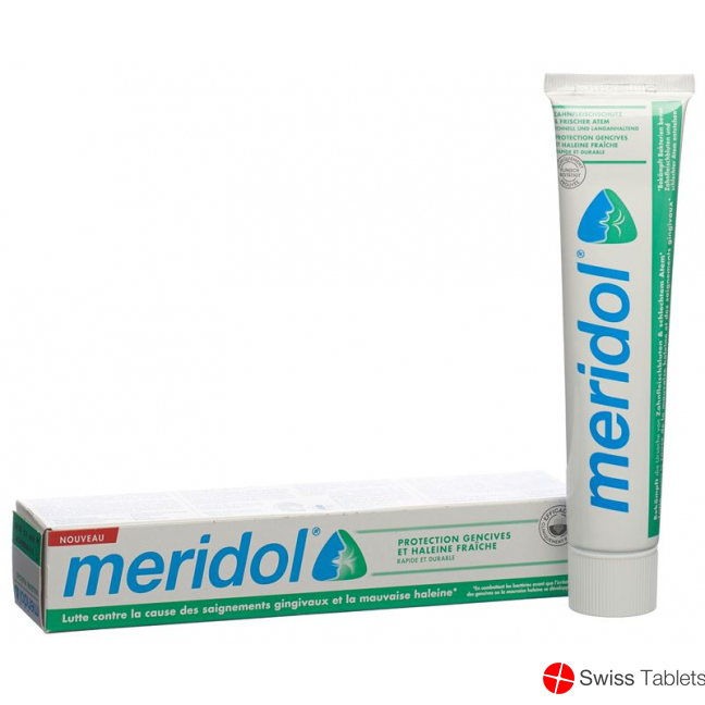 Buy online Meridol Frischer Atem Zahnpasta Tube 75ml at SWISS TABLETS