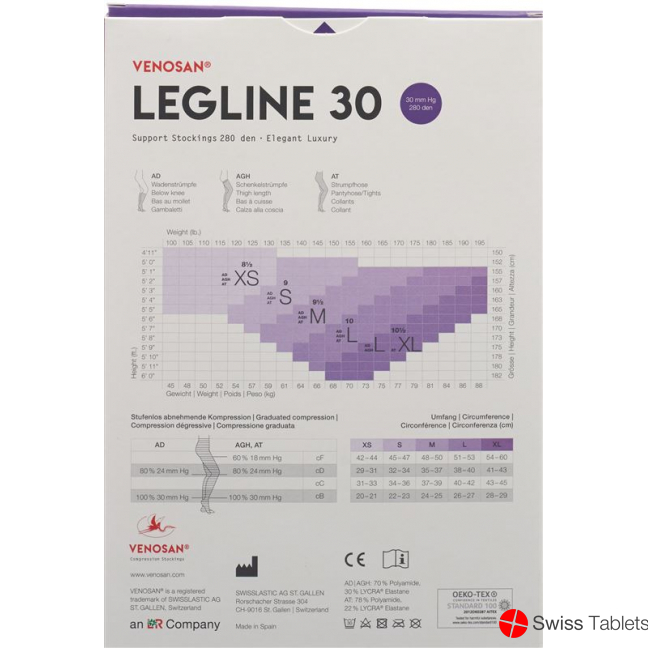 Buy online Venosan Legline 30 A-d M Beige 1 Paar at SWISS TABLETS