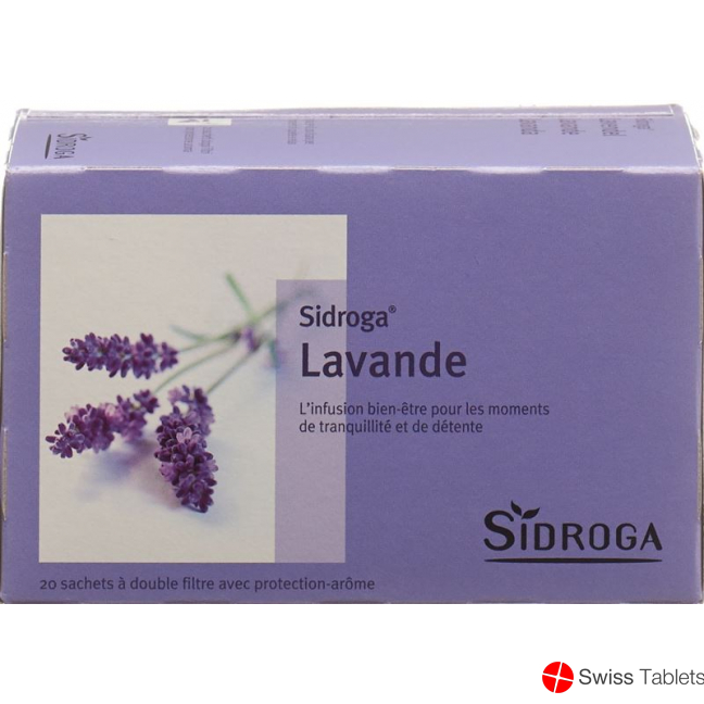 Buy online Sidroga Lavender tea bag 20 pieces at SWISS TABLETS