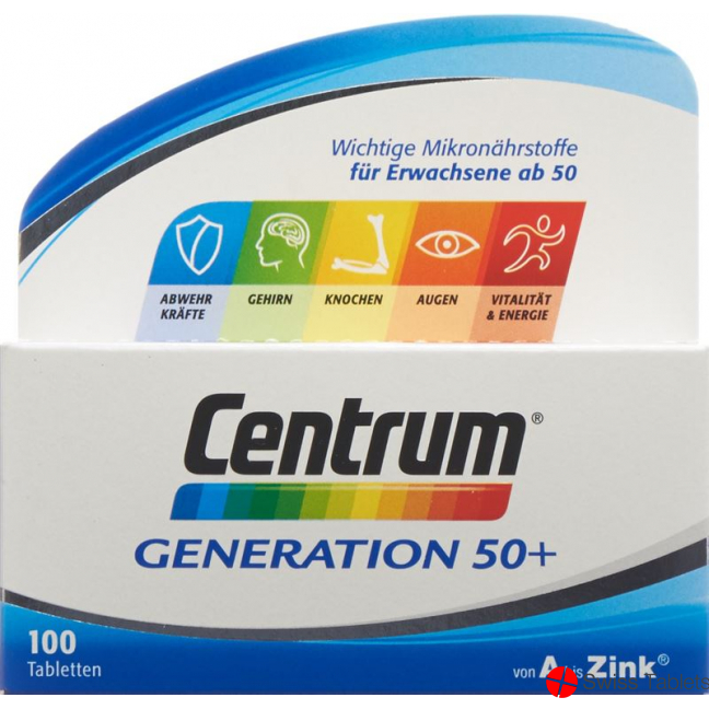 Buy online Centrum Generation 50+ von A bis Zink 100 Tabletten at SWISS ...