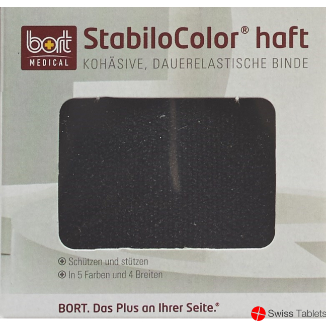 Bort Stabilo Color Bandage 6cmx5m Cohesive Black at SWISS TABLETS