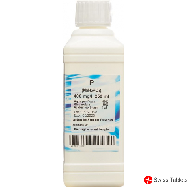 Buy online Oligopharm Phosphor Lösung 400mg/l 250ml at SWISS TABLETS