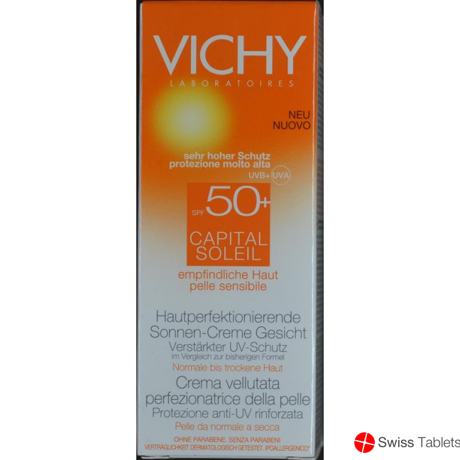 Buy online Vichy Capital Soleil Face Cream SPF 50+ Tube 50ml at SWISS ...