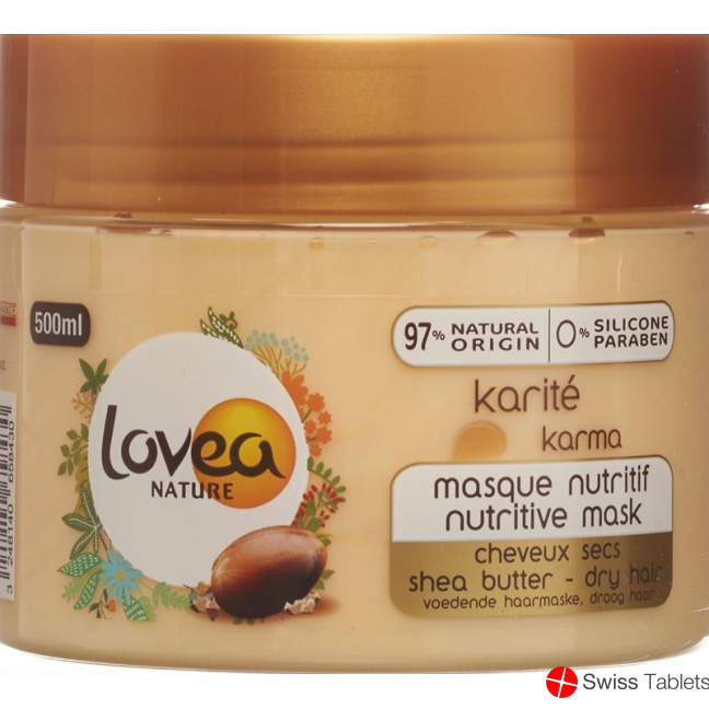 Lovea Karité masque capillary 500 ml at SWISS TABLETS