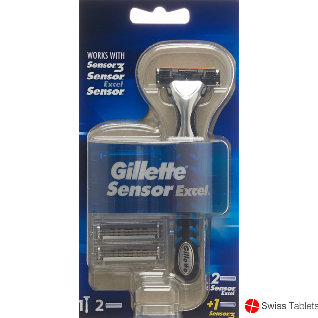 Gillette SensorExcel Universal Apparat mit 3 Klingen