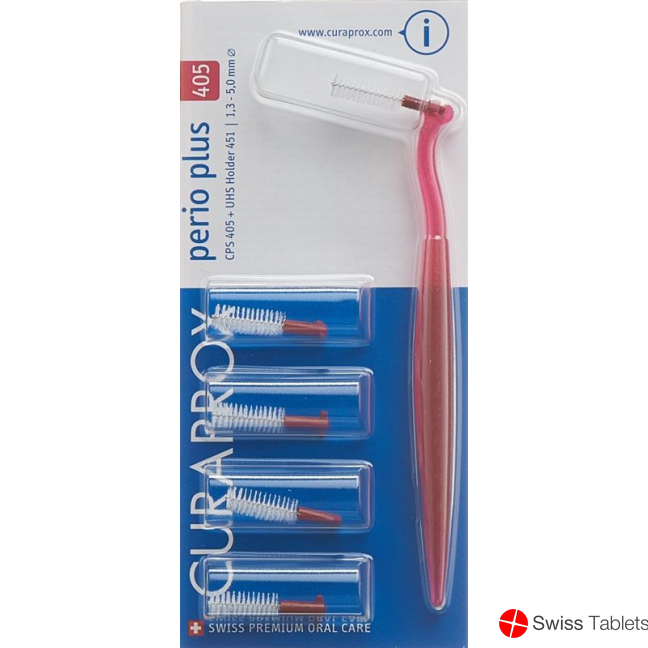 Curaprox CPS 405 perio plus 5 Interdentalbürsten +Halter