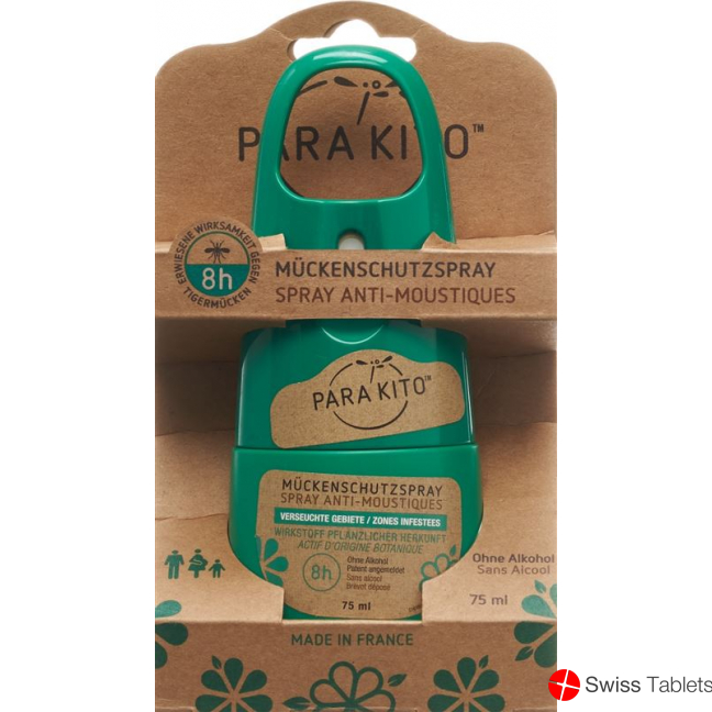 Parakito Spray Zecken und Mückenschutz natürlich 75 ml