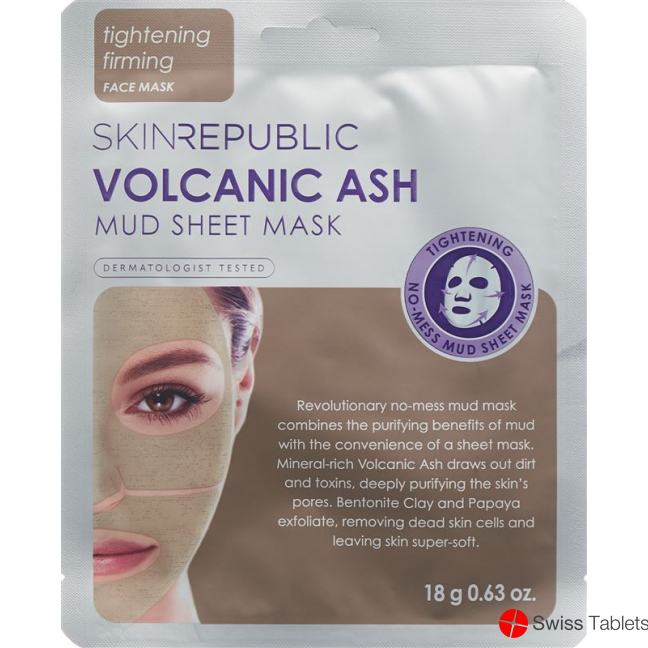 Buy online Skin Republic Volcanic Ash Mud Sheet Face Mask at SWISS TABLETS