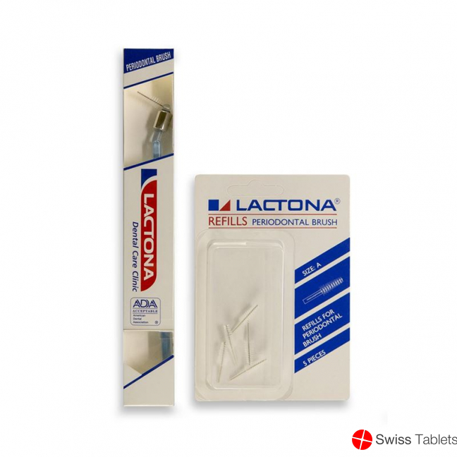 Lactona periodontal brush refillable at SWISS TABLETS