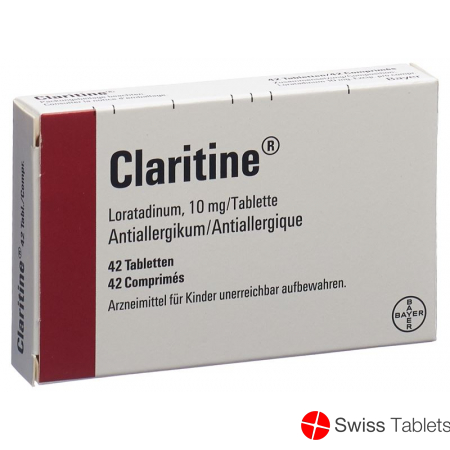 Buy online Claritine Tabletten 10mg 42 Stück at SWISS TABLETS