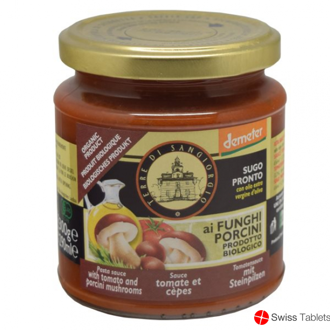 Buy online Terre Di Sangiorgio Sugo Funghi Demeter 300g at SWISS TABLETS