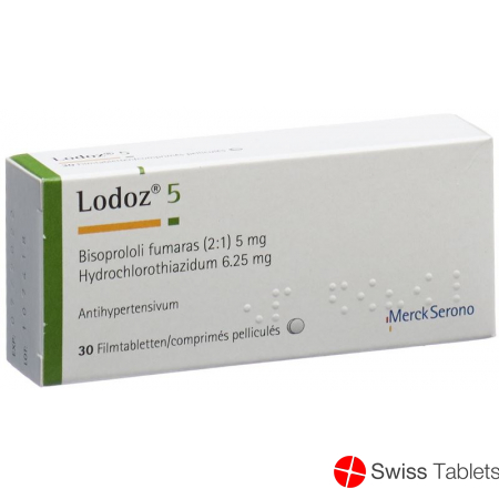 Buy online Lodoz 5 Filmtabletten 5/6.25mg 30 Stück at SWISS TABLETS