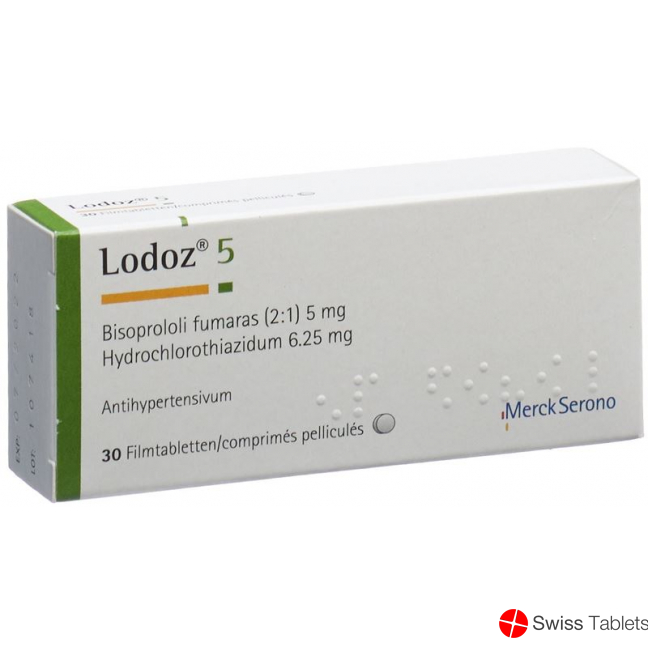 Buy online Lodoz 5 Filmtabletten 5/6.25mg 30 Stück at SWISS TABLETS