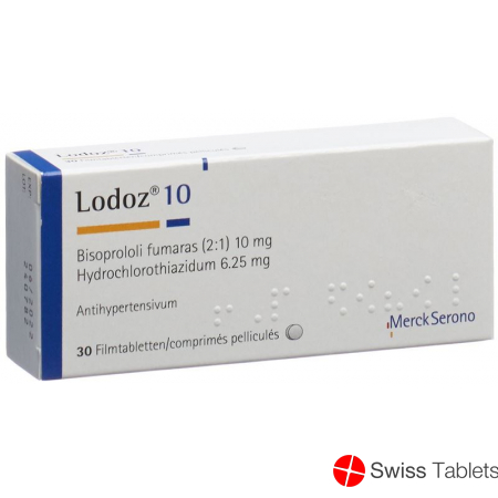Buy online Lodoz 10 Filmtabletten 10/6.25mg 30 Stück at SWISS TABLETS