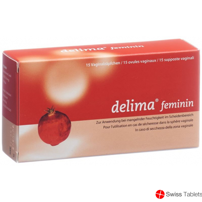 Buy online Delima Feminine vaginal suppository 15 pieces at SWISS TABLETS