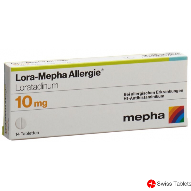 Buy online Lora Mepha 10mg 14 Tabletten at SWISS TABLETS