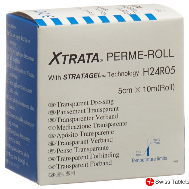 Xtrata Transparent Foil Dressing 5cmx10m at SWISS TABLETS