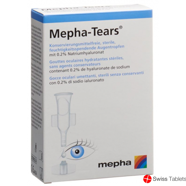 Buy online Mepha-Tears eye drops 20 monodose 0.5ml at SWISS TABLETS