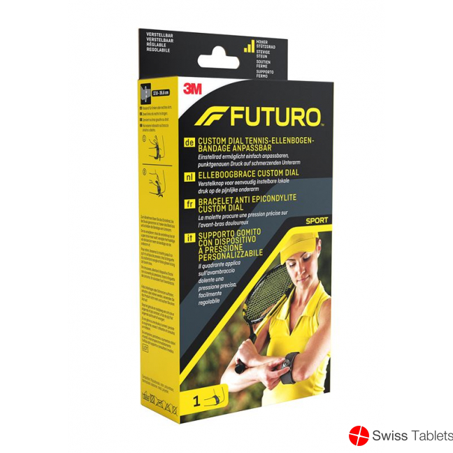 3M Futuro Custom Dial Sport Tennisellenbogen Bandage anpassbar