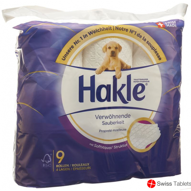 Hakle Verwöhnende Sauberkeit Toilettenpapier FSC 9 Stk
