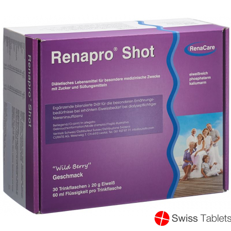 Renapro shot 30 drinking bottles 60 ml at SWISS TABLETS