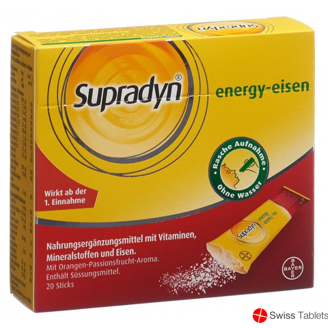 Supradyn Energy-Vitamins Sticks Granules 20 pieces