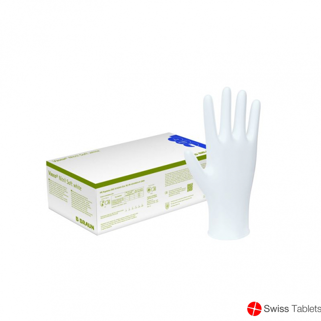 Buy online Vasco Nitril Soft L White Box 200 Stück at SWISS TABLETS