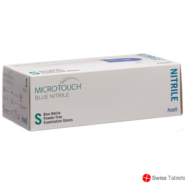 Buy online Micro-touch Blue Nitrile U-hs XS Box 200 Stück at SWISS TABLETS