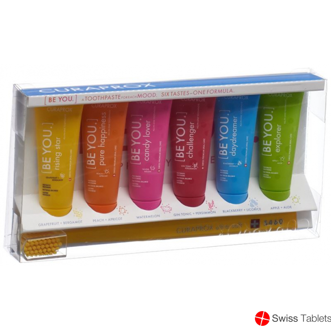 Curaprox Be You Six-taste-pack 10ml at SWISS TABLETS