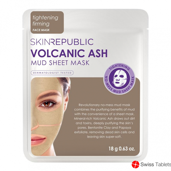 Buy online Skin Republic Volcanic Ash Mud Sheet Face Mask at SWISS TABLETS