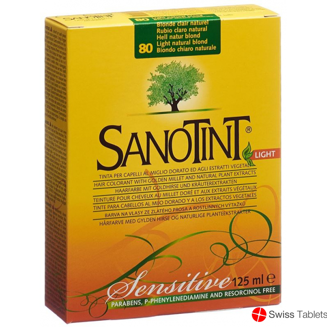 Buy online Sanotint Sensitive Light Hair Color 80 light natural blonde ...