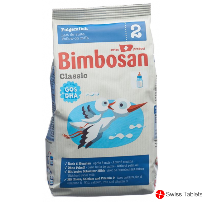 Buy online Bimbosan Classic 2 Follow-on Milk Refill 400g at SWISS TABLETS