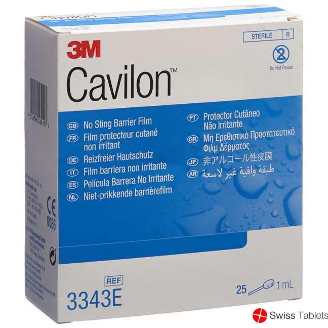 3M Cavilon Reizfreier Hautschutz Applikator 25 x 1 ml