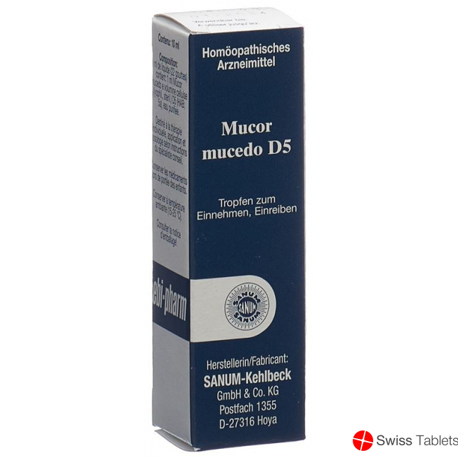 Buy online Sanum Mucor Mucedo Tropfen D 5 Flasche 10ml at SWISS TABLETS